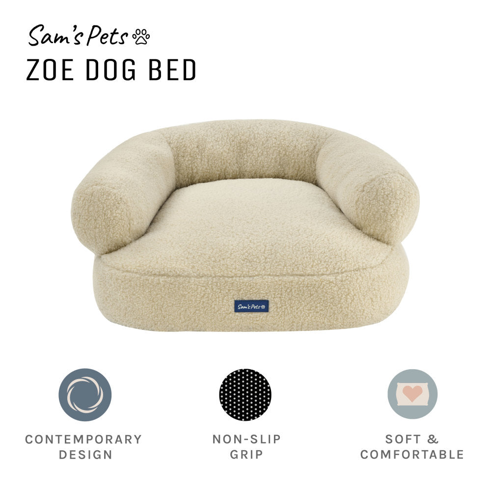 Zoe 26'' Dog Bed In Beige – Sam's Pets LLC